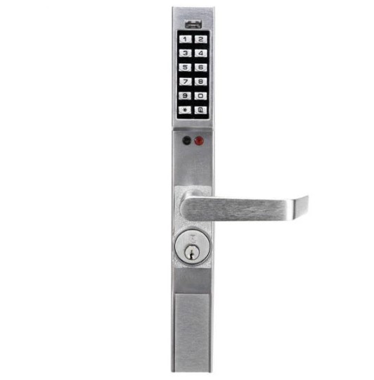 Alarm Lock Trilogy – DL1300 – Narrow Stile Keypad Lever Lock w/ Audit ...