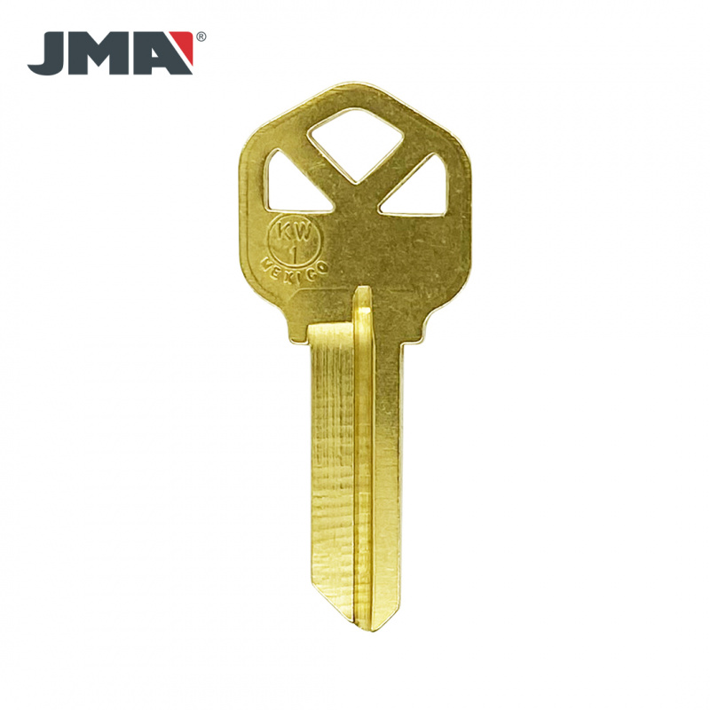 50-PACK Kwikset KW1 Keys—Brass Finish (JMA) – AutomotiveKeys.Net